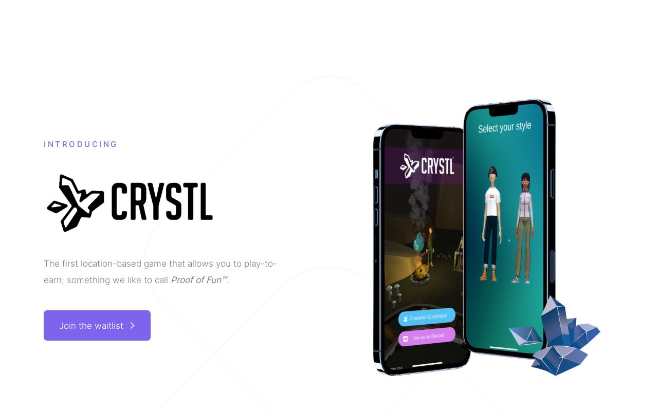 Crystl - Location-Based Game for Crypto Enthusiasts